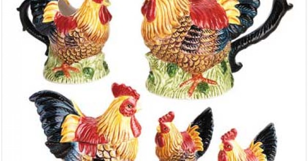 Rooster tabletop set - 7 pcs